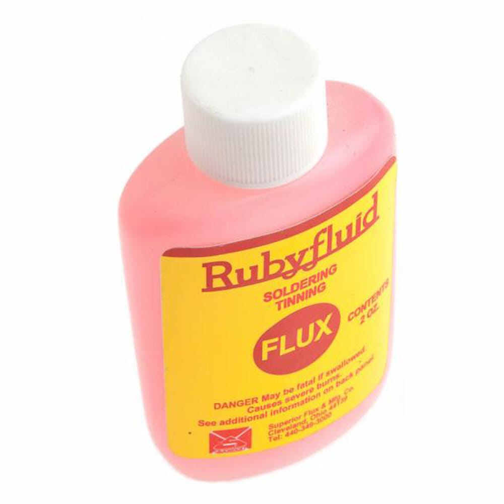 Rubyfluid Water Soluble Liquid Flux, 2 Ounce, Bulk