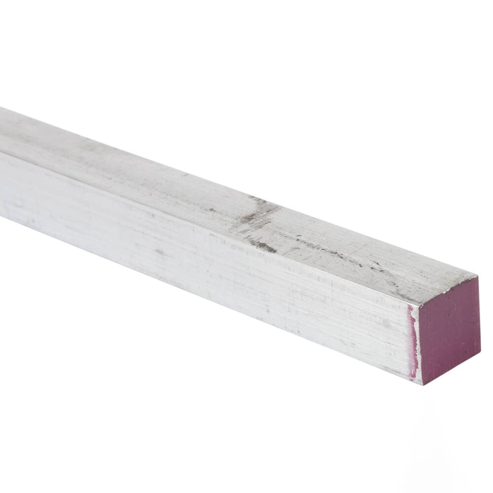 Aluminum Square Stock, 1/4 in x 4ft