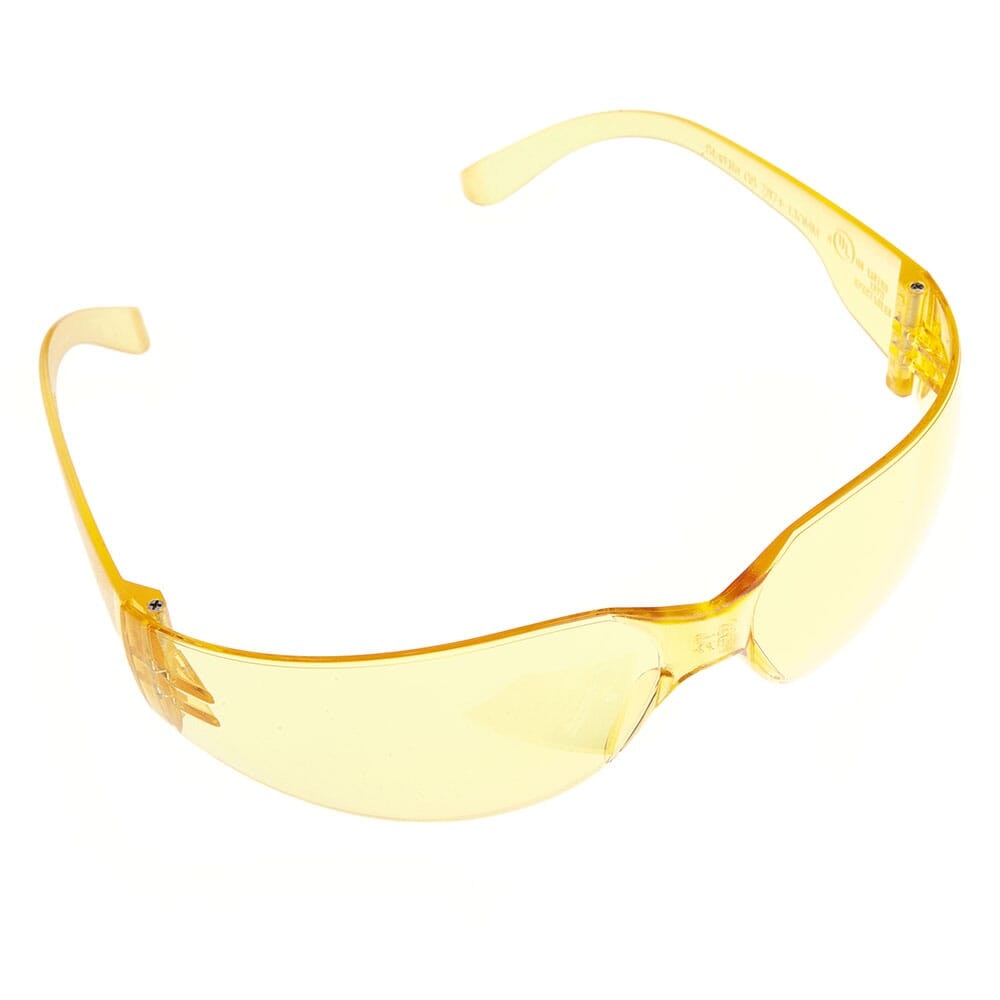 Safety Glasses, Amber Lens, 10-Pack