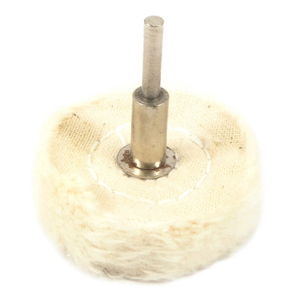 Buffing Wheel, Cotton, 1-1/2 in x 1/8 in Shaft