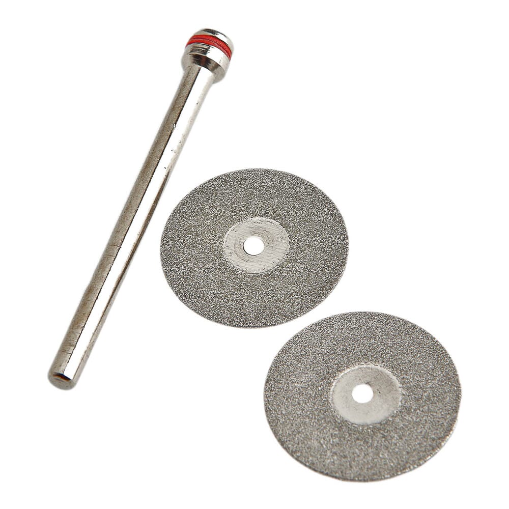 Diamond Wheel Kit, 3/4 in with 1/8 in Mandrel, 3-Piece