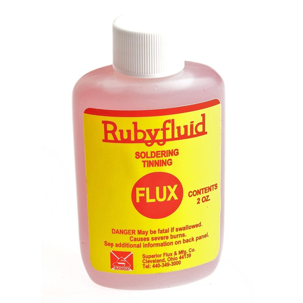 Rubyfluid Water Soluble Liquid Flux, 2 Ounce, Bulk