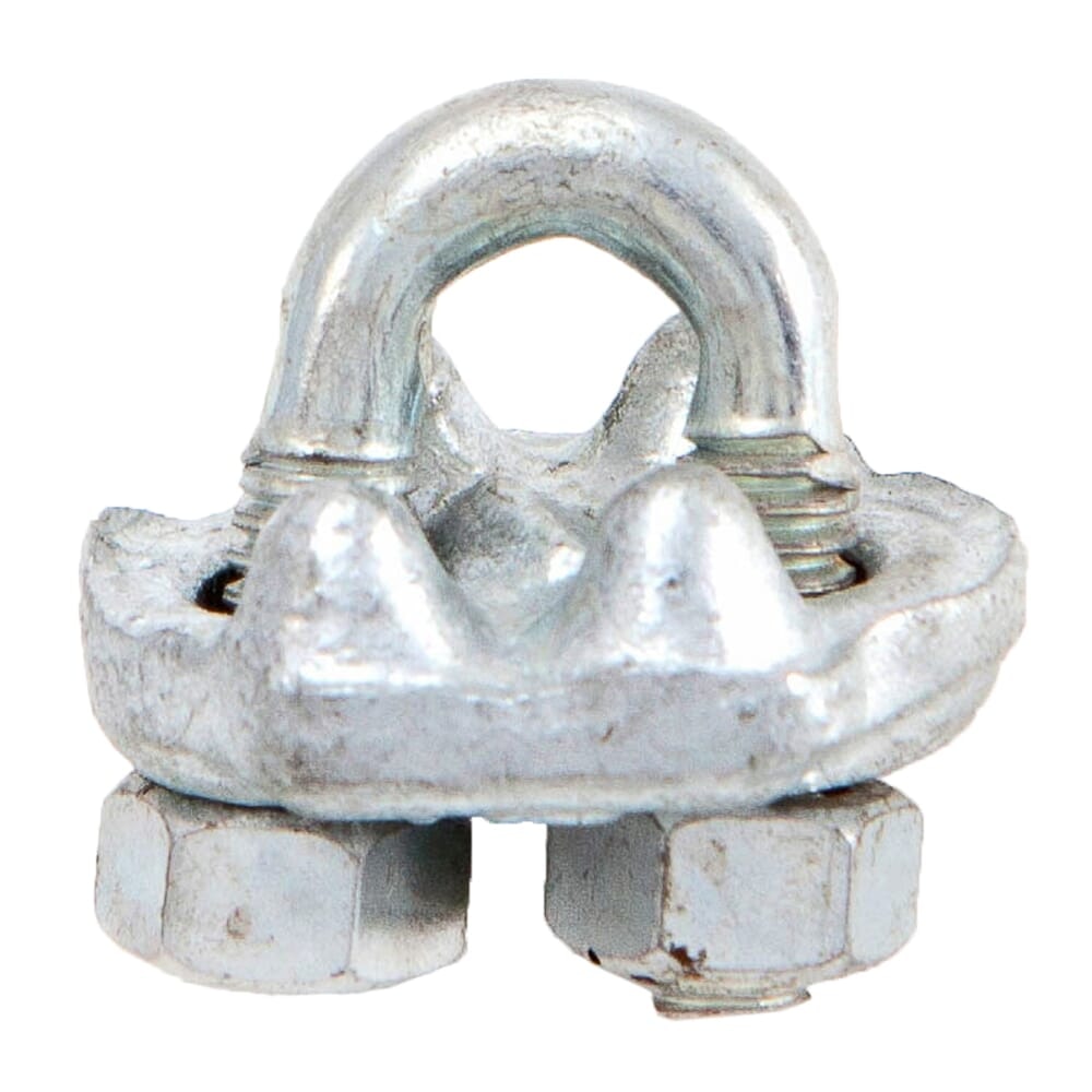 Wire Rope Clips, Forged Galvanized, 1/8 in