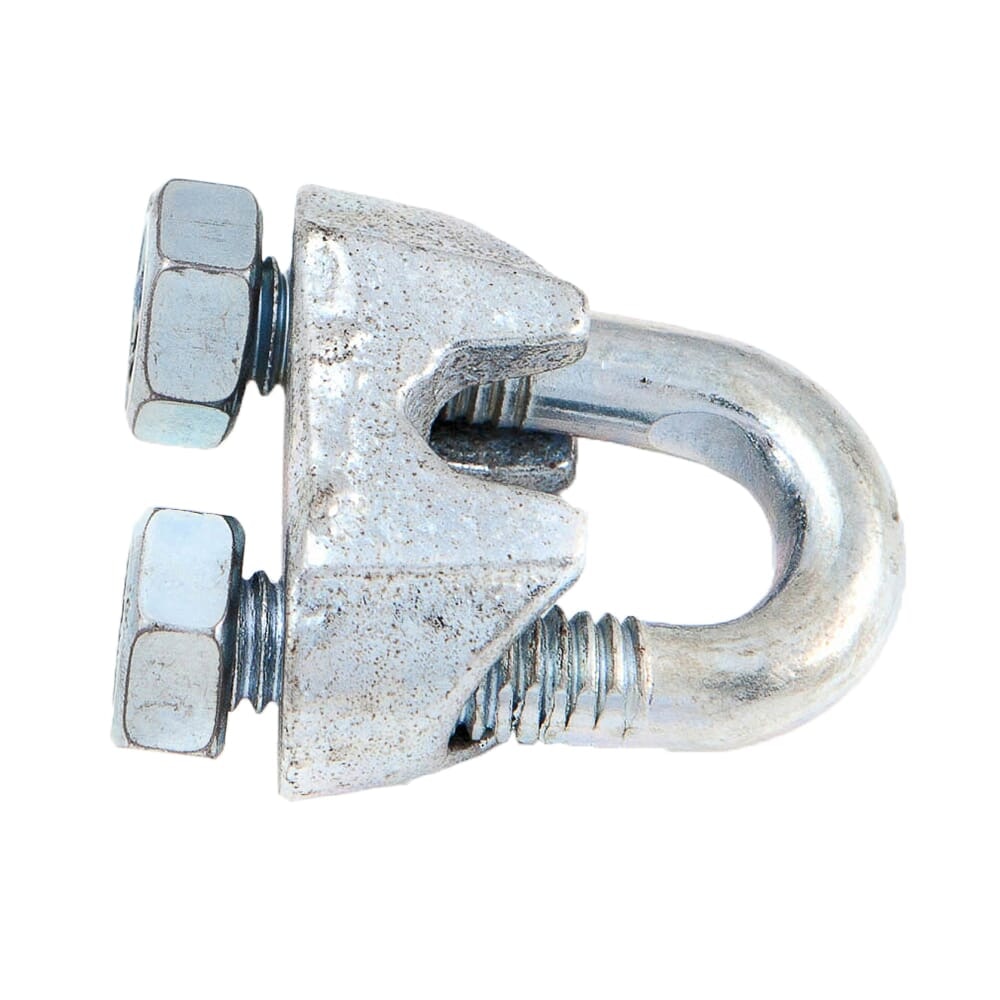 Wire Rope Clips, Zinc-Plated, 5/16 in