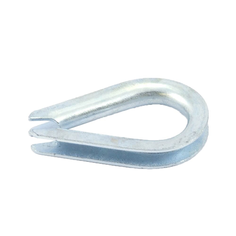 Wire Rope Thimble, Zinc-Plated, 1/8 in