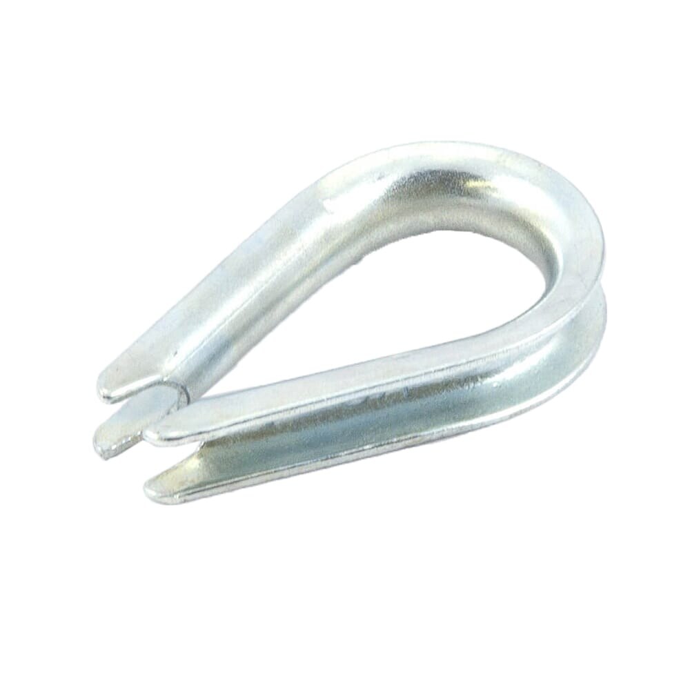 Wire Rope Thimble, Zinc-Plated, 3/16 in