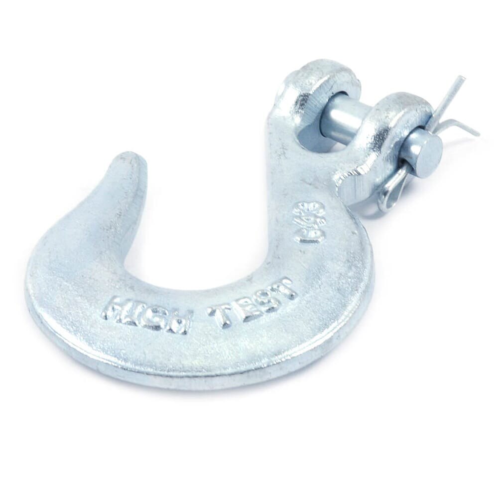 Clevis Slip Hook, Forged Galvanized, 1/4 in