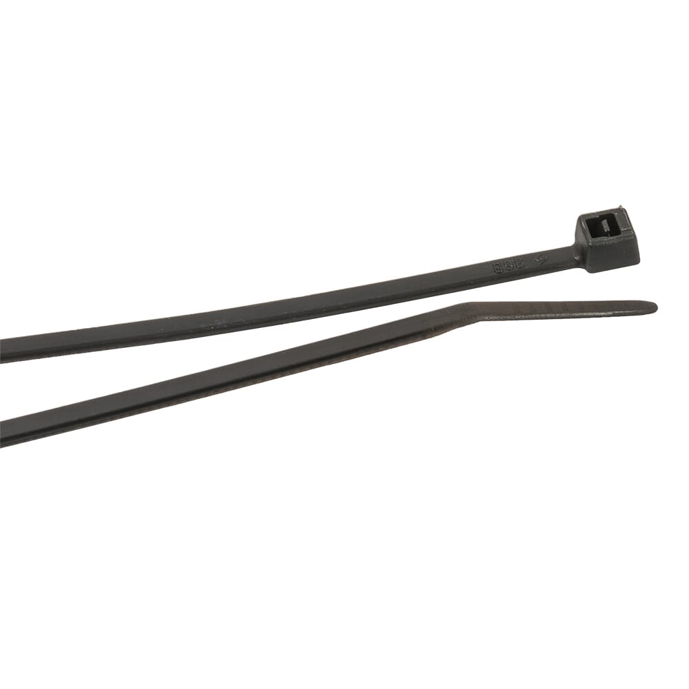Cable Ties, 4 in Black Ultra Light-Duty, 100-Pack