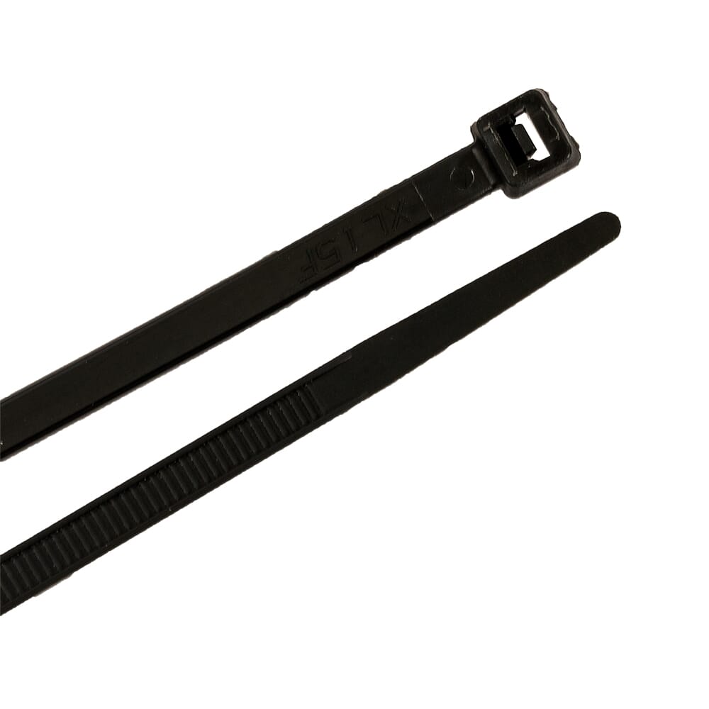 Cable Ties, 12 in Black Standard Duty, 100-Pack