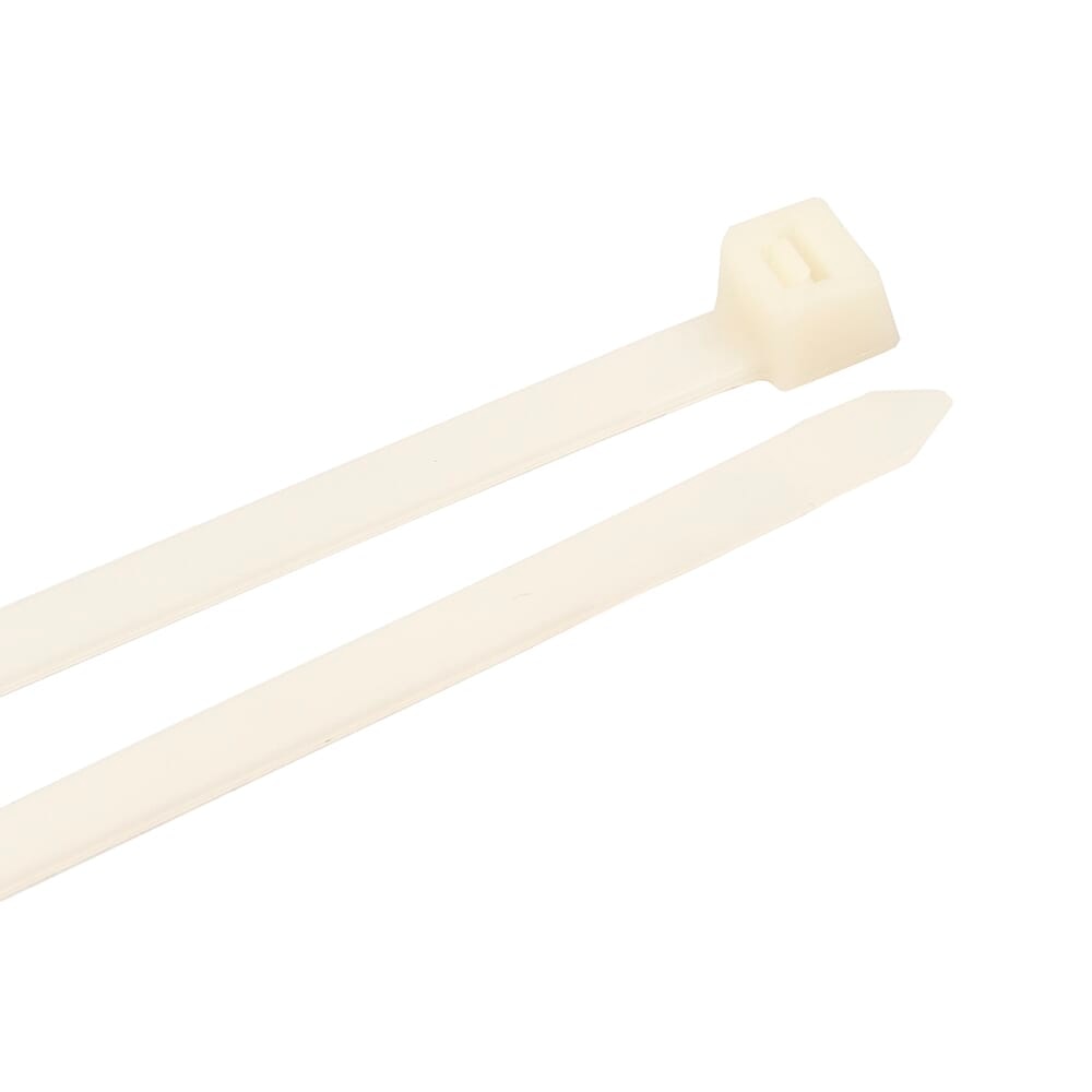 Cable Ties, 12 in Natural Heavy-Duty, 100-Pack