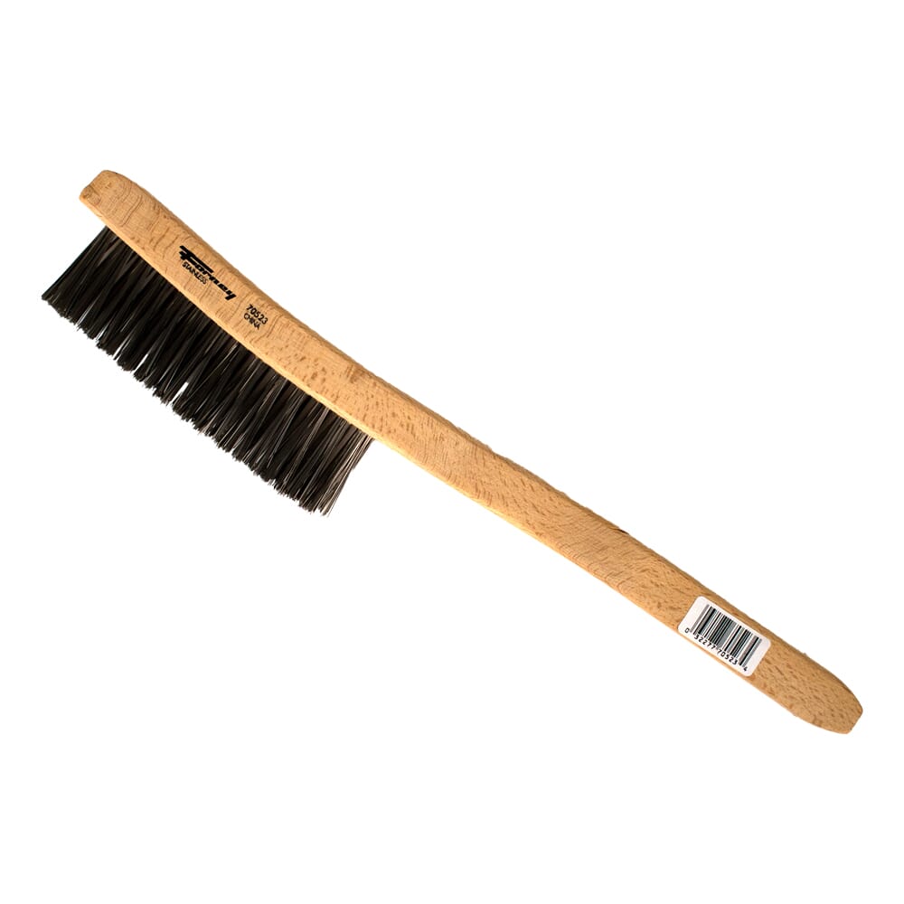 Scratch Brush, V-Groove, Stainless, 3 x 19 Rows