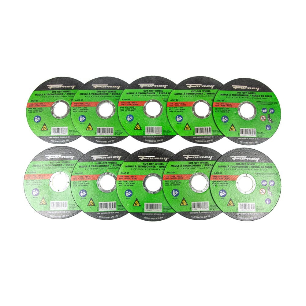10-Pack of Forney 71847 (4-1/2 in Metal Cut-Off Wheel)