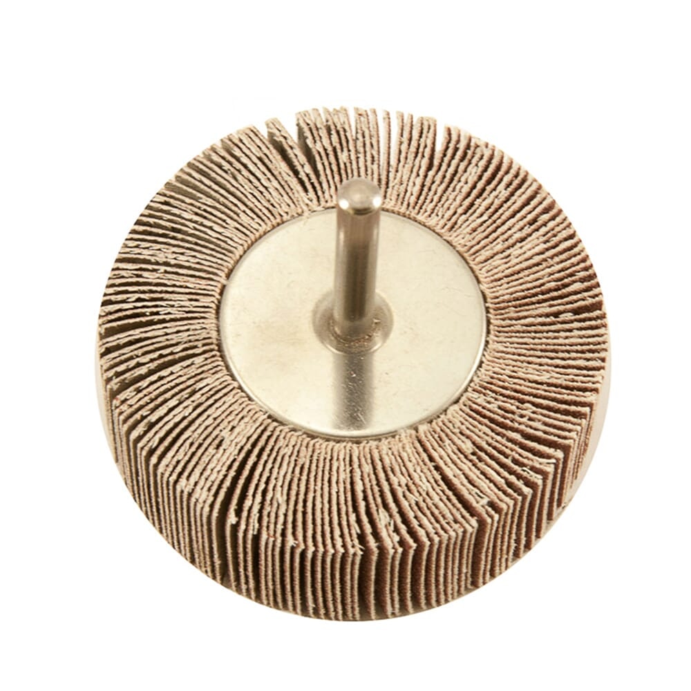 Flap Wheel, Shank Mounted, 3 in x 1 in