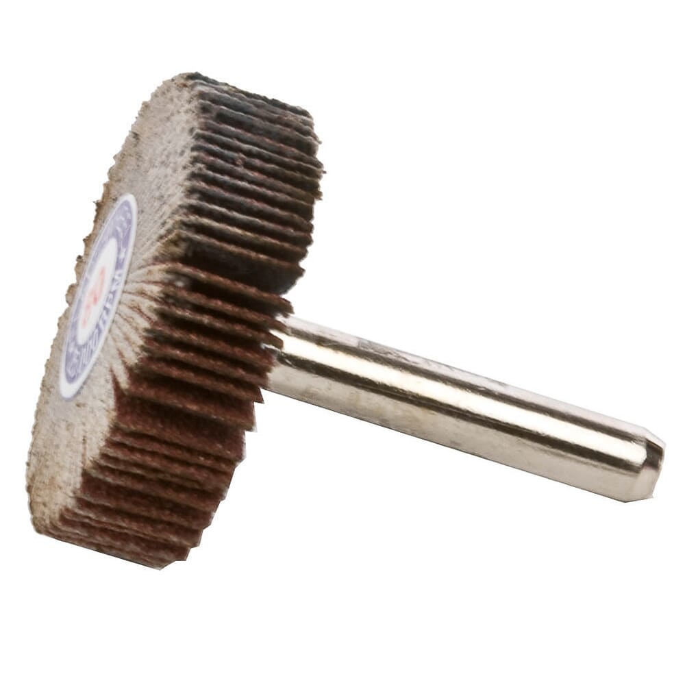 Flap Wheel, Shank Mounted, 1-1/2 in x 1/2 in