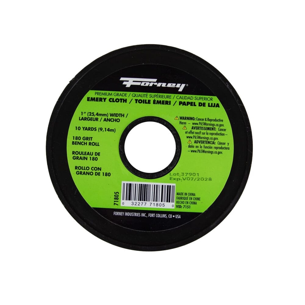 Emery Cloth Bench Roll, 180 Grit
