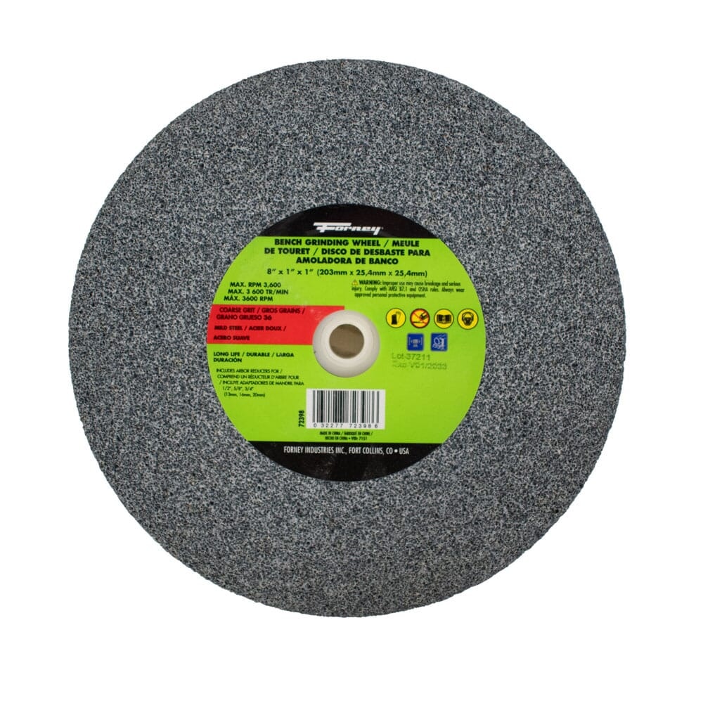 Bench Grinding Wheel, 8 in x 1 in x 1 in