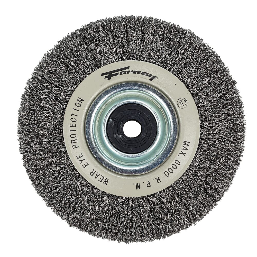 Command PRO Wire Wheel, Crimped, 6 in x .014 in x 1/2 in - 5/8 in