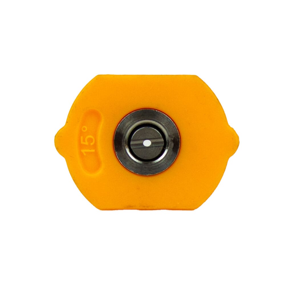 High-Pressure Nozzle, 15 Degrees, 3.0 Orifice, Yellow