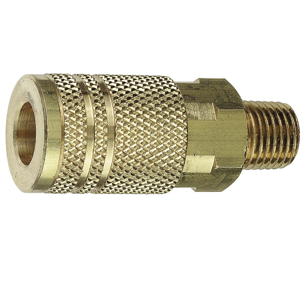 Industrial/Milton Style Coupler/Plug Set, 1/4 in