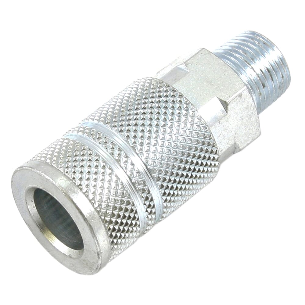 Industrial/Milton Style Coupler, 3/8 in x 3/8 in MNPT