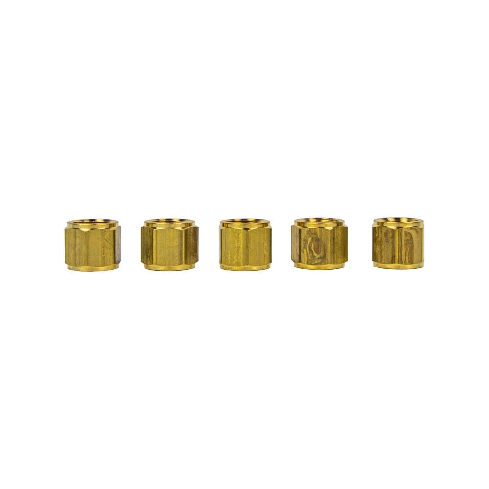 Oxygen Hose Nut, RH, 9/16 in -18, 5-Pack
