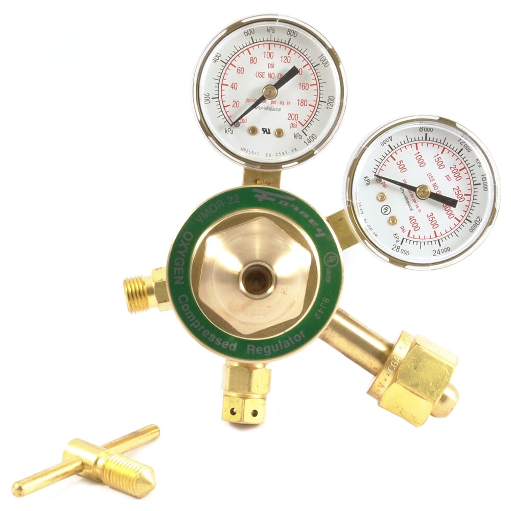 250 Series Oxygen Regulator, 2 inch Side Mount